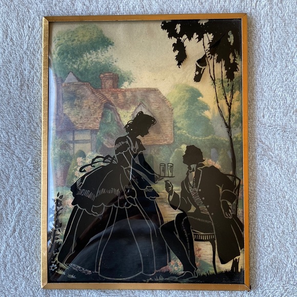 Wall Decor | Vintage Bubble Glass Convex Reverse Silhouette | Poshmark